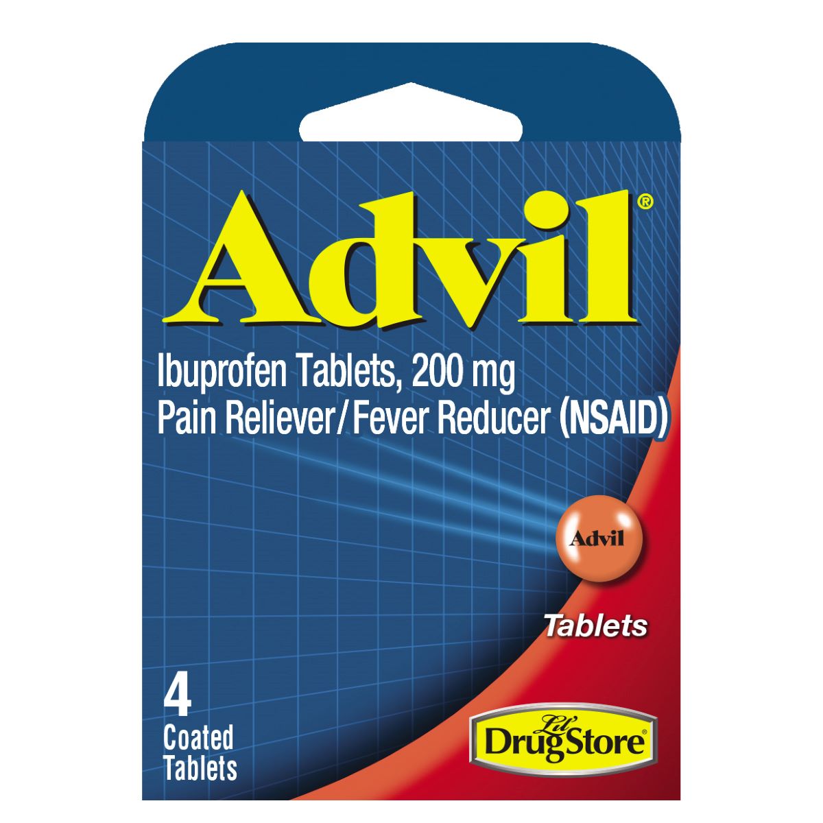Advil - Pack with 4 Coated Tablets (sold in packs of 6) – vwgolfgrips.com