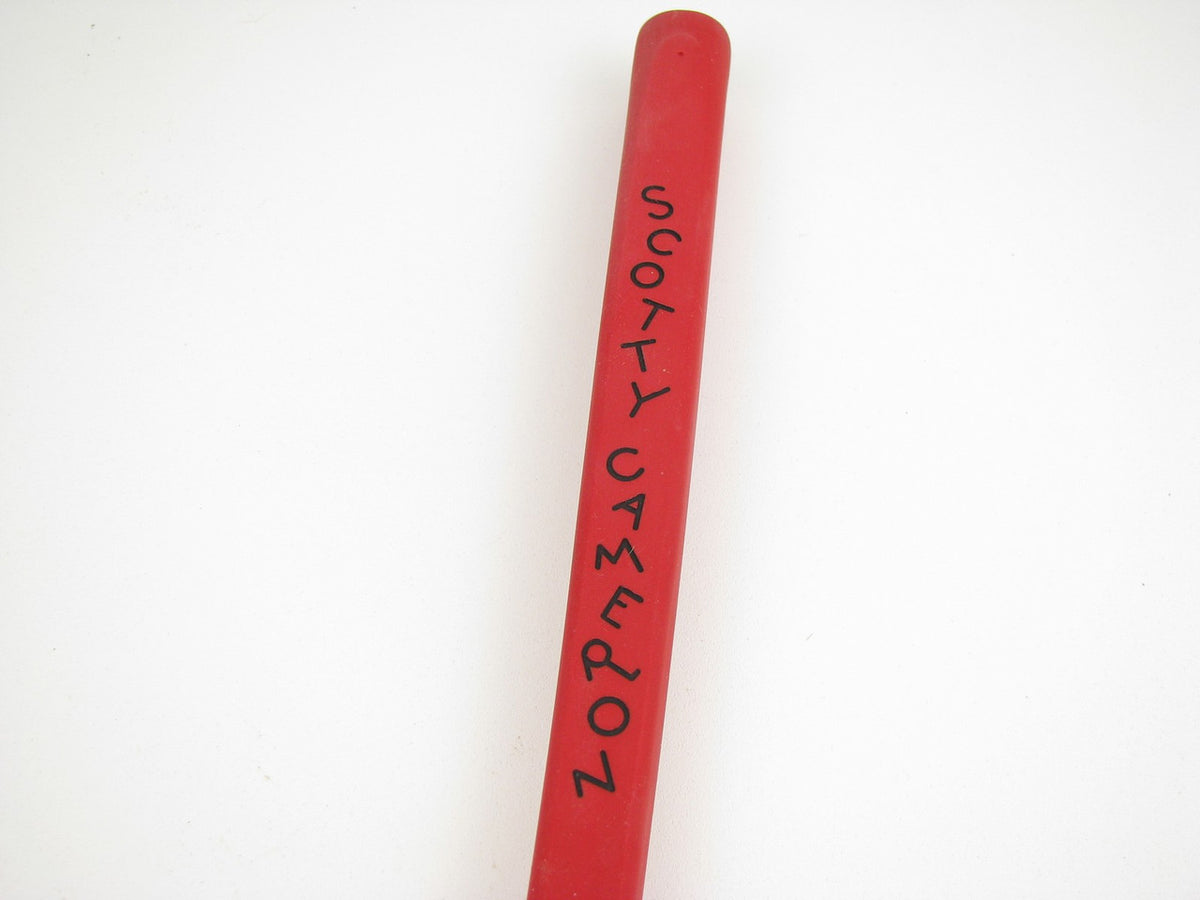 Scotty Cameron Red with Black Dancing Letters Pistolini Grip ...