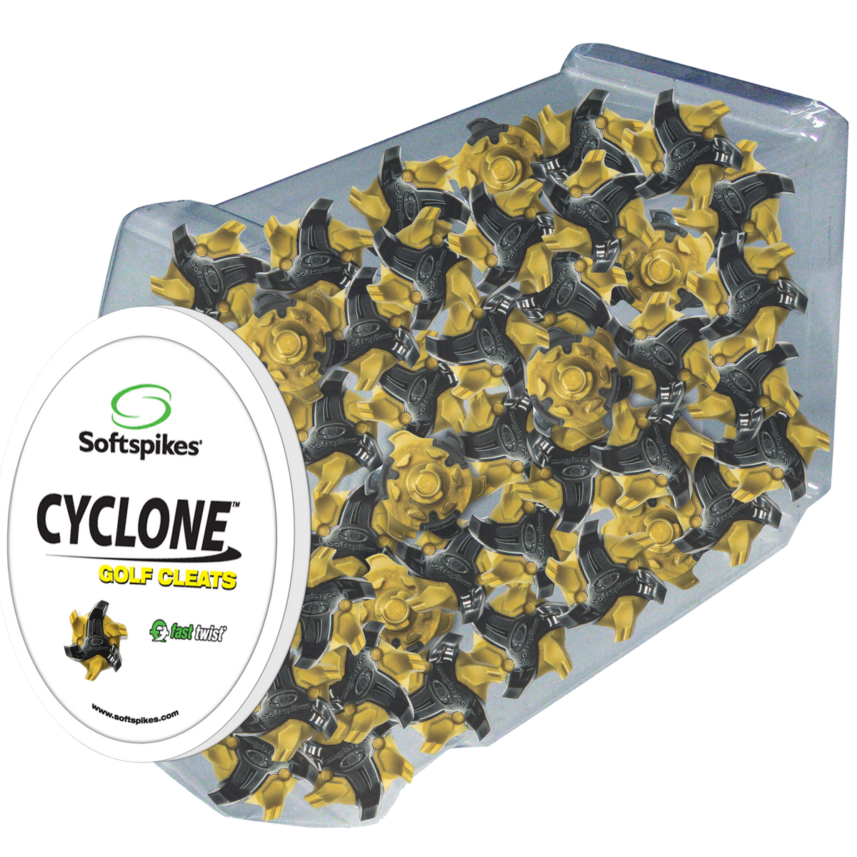 Cyclone Fast Twist - 400 Count Bowl - Gold/Black – vwgolfgrips.com